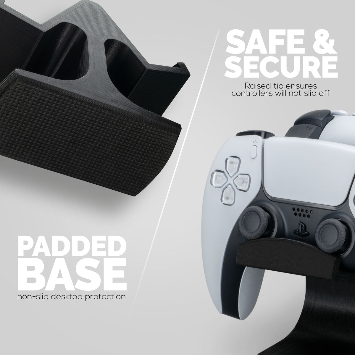 DUAL GAME CONTROLLER DESKTOP HOLDER STAND - UNIVERSAL DESIGN FOR XBOX ...